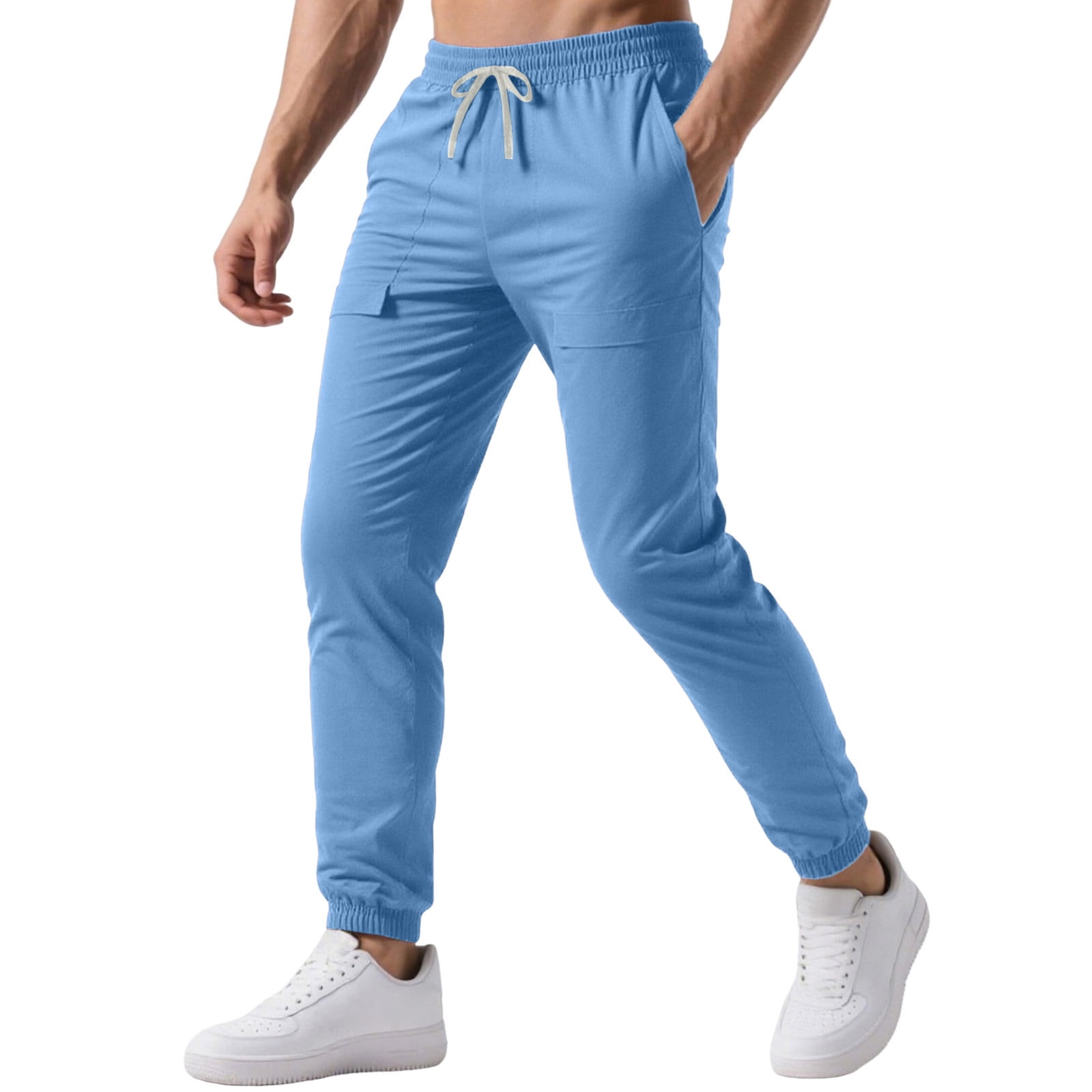 ADEYPCGD Men's Lightweight Casual Jogger Sweatpants For Outdoor Walking ...