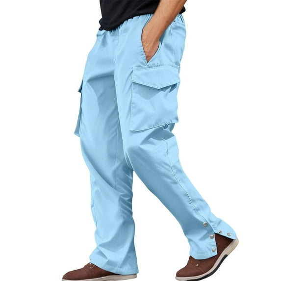 ADEYPCGD Men's Loose Fit Cargo Pants Streetwear Hop Style Outdoor ...