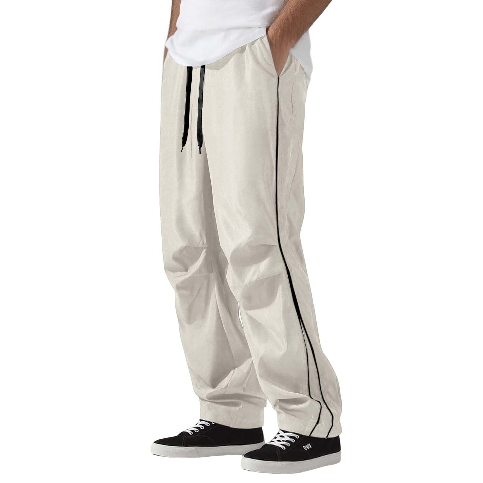 ADEYPCGD Men's Retro Fashion Casual Pants for Spring Summer Season ...