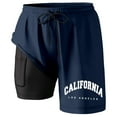 ADEYPCGD Men's Swim Trunks with Compression Liner and Inseam Board ...