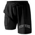 ADEYPCGD Men's Swim Trunks with Compression Liner and Secure Pockets ...