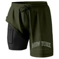 ADEYPCGD Men's Swim Trunks with Compression Liner and Secure Pockets ...