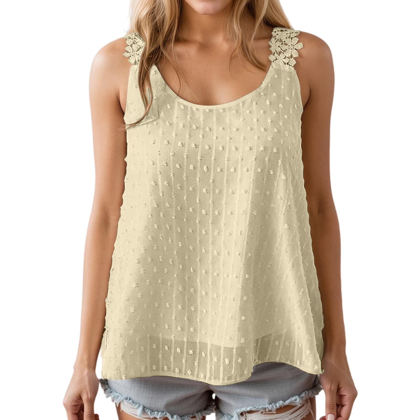 ADEYPCGD Women Cami Tops Summer Camisole with Delicate Lace Trim for ...