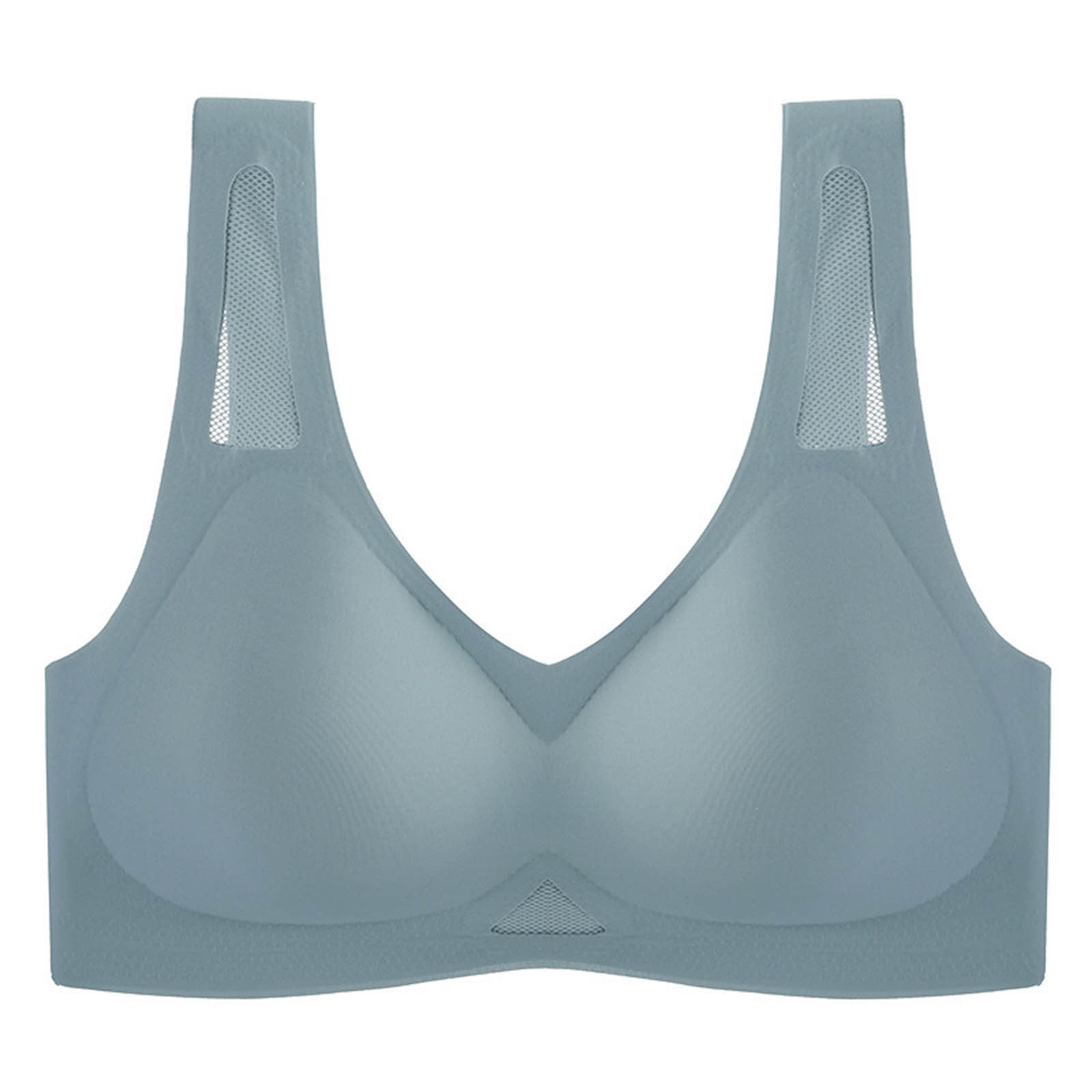 ADEYPCGD Women’s Bras Deep V Bra Low Cut Push Up Bralette Seamless ...