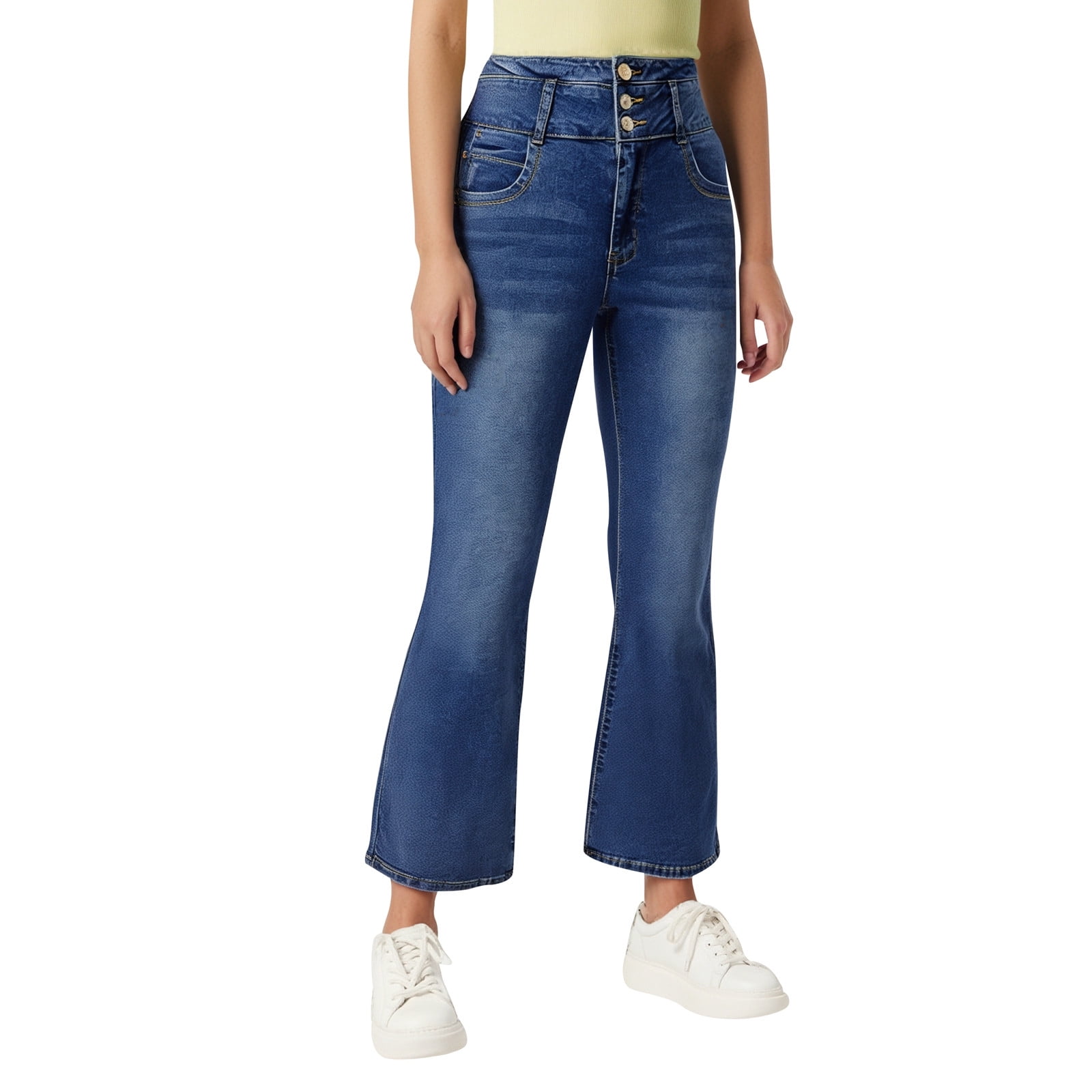 ADEYPCGD Women's Jeans Straight Leg Boyfriend Ripped Casual High Waist ...