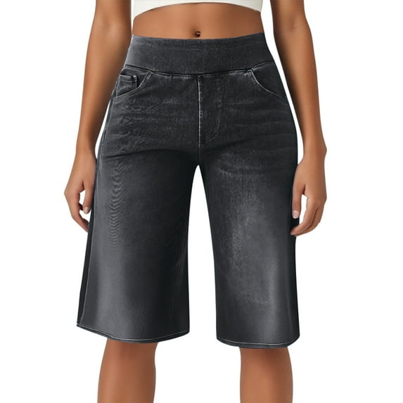 ADEYPCGD Women's Jeans Wide Leg High Waisted Denim Pants with Multiple ...