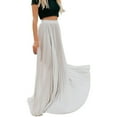 ADEYPCGD Women's Long Pleated Midi Skirt For Casual Daily Wear And ...