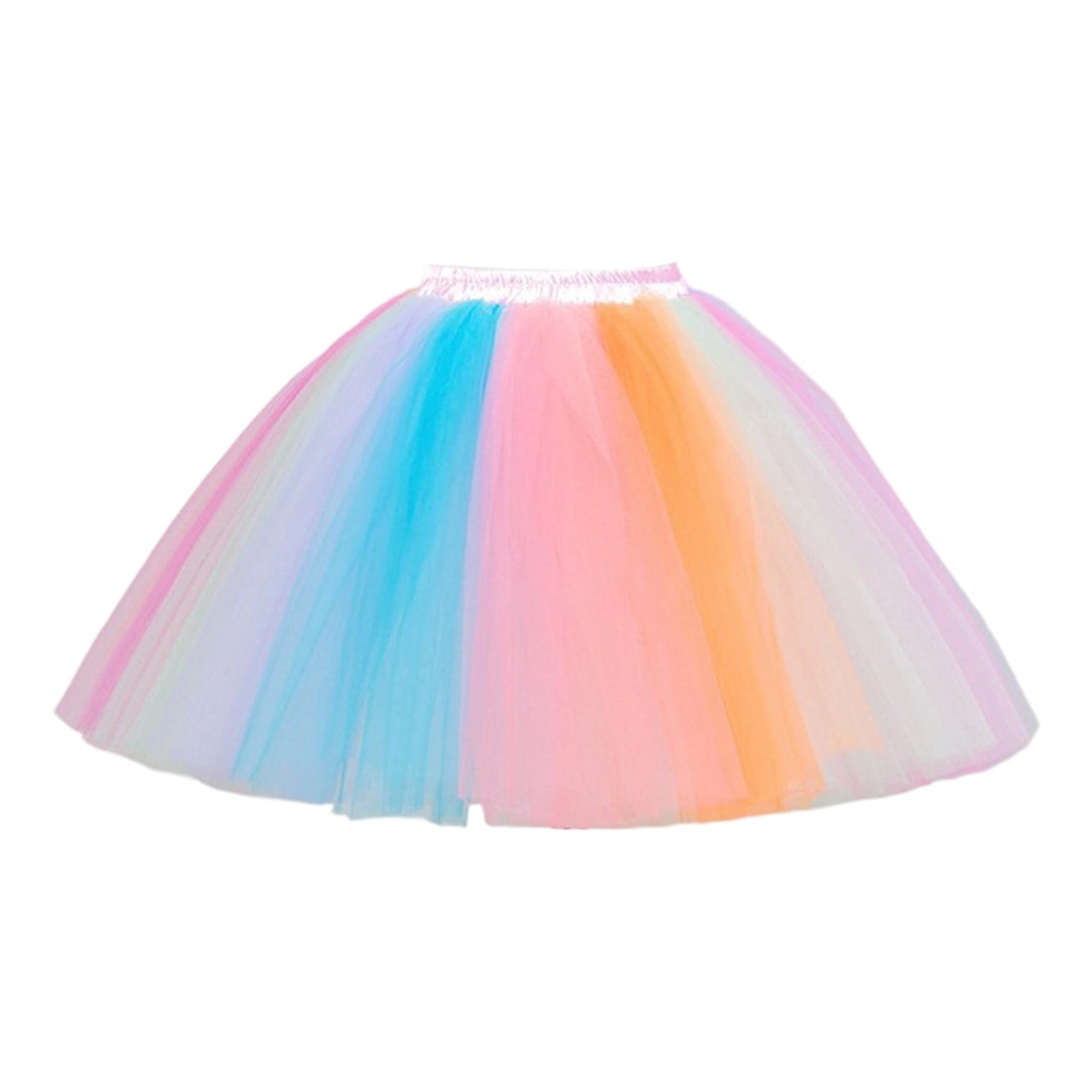 ADEYPCGD Women's Party Skirt with Layered Mesh Design Flowy Midi Length ...