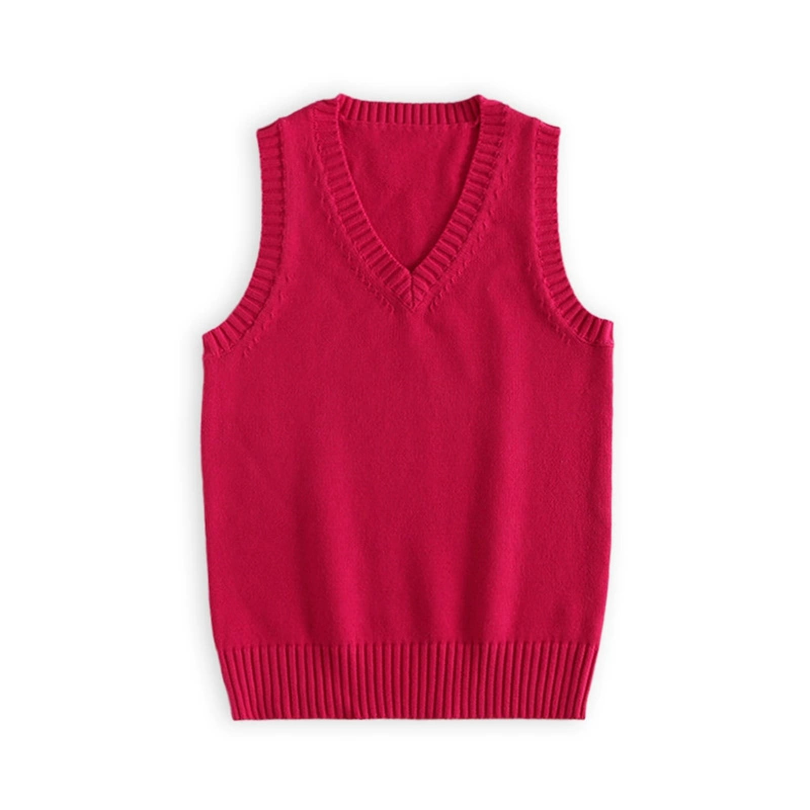 ADEYPCGD Women’s Spaghetti Strap Tops V-Neck Sleeveless Knit Sweater ...
