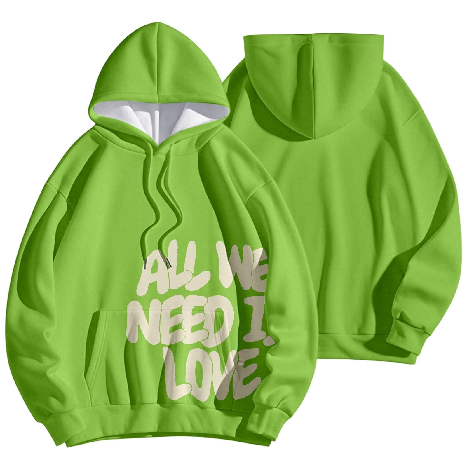 ADEYPCGD Women's Sweatshirt Hop Letter Print Oversize Hoodie Casual ...