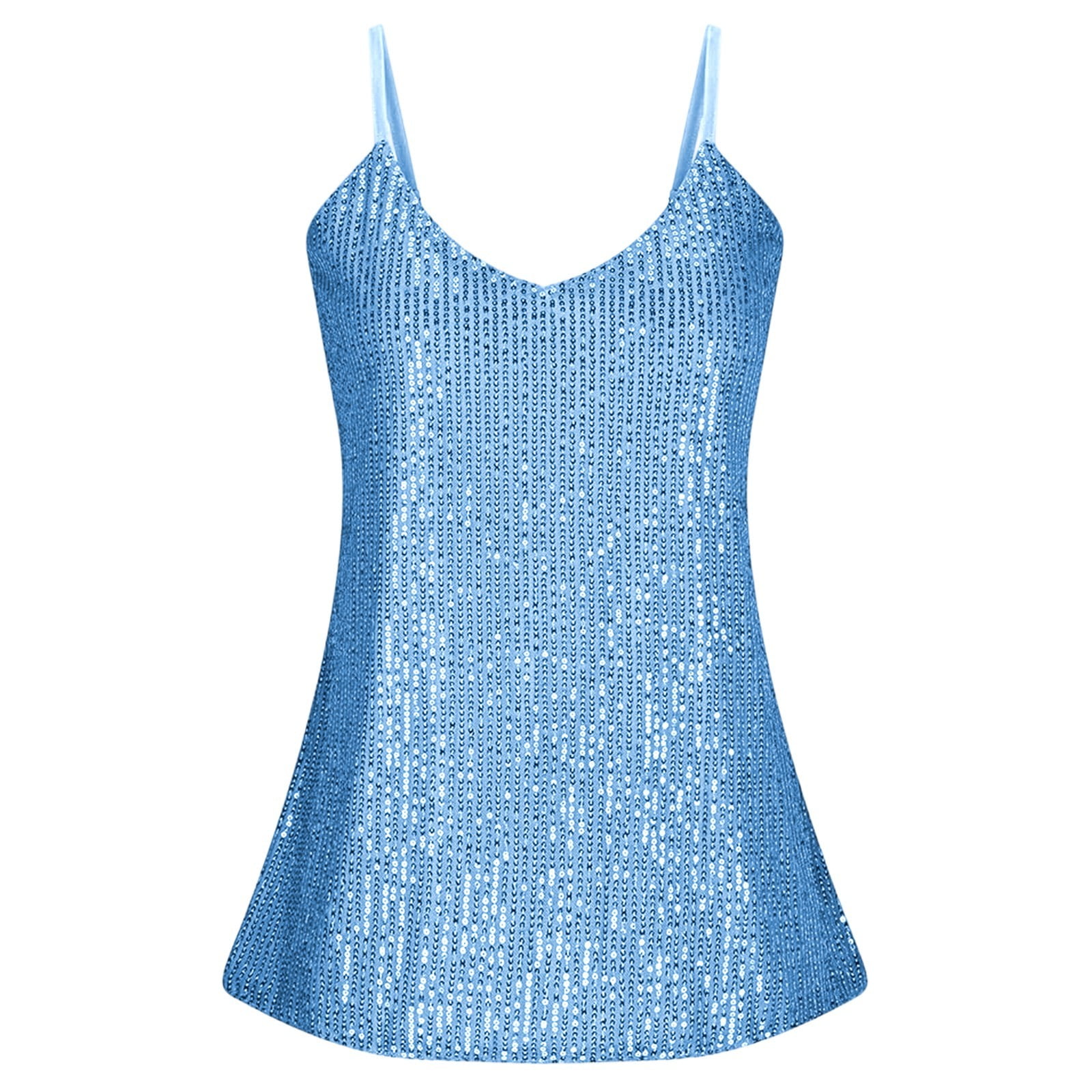 ADEYPCGD Women's Tank Top Sparkling Carnival Camisole Elegant ...