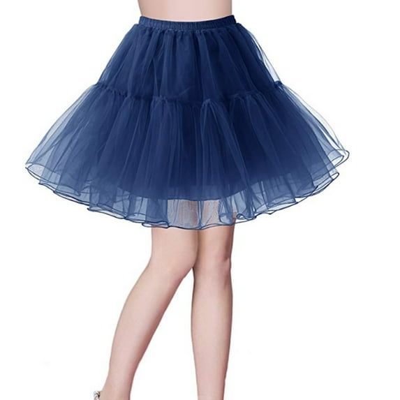 ADEYPCGD Women's Tiered Tulle Tutu Skirt High Wasit Petticoat Skirts ...