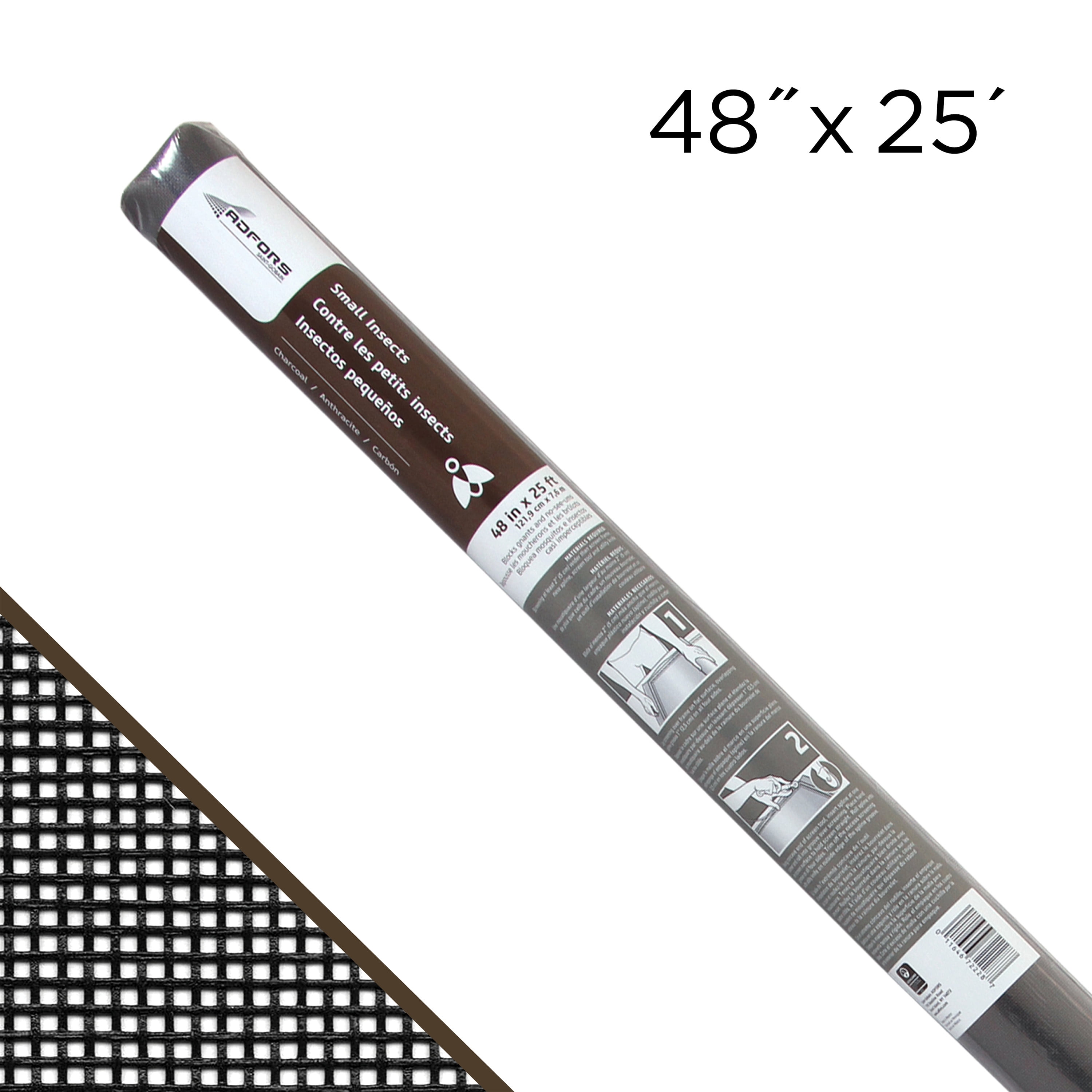Saint Gobain ADFORS Small Mosquito and Insect Repellent Screen Roll ...