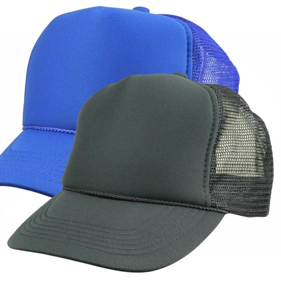 ADHART Sublimation Customizable Blanks Polyester Mesh Cap Mesh Hat Two ...
