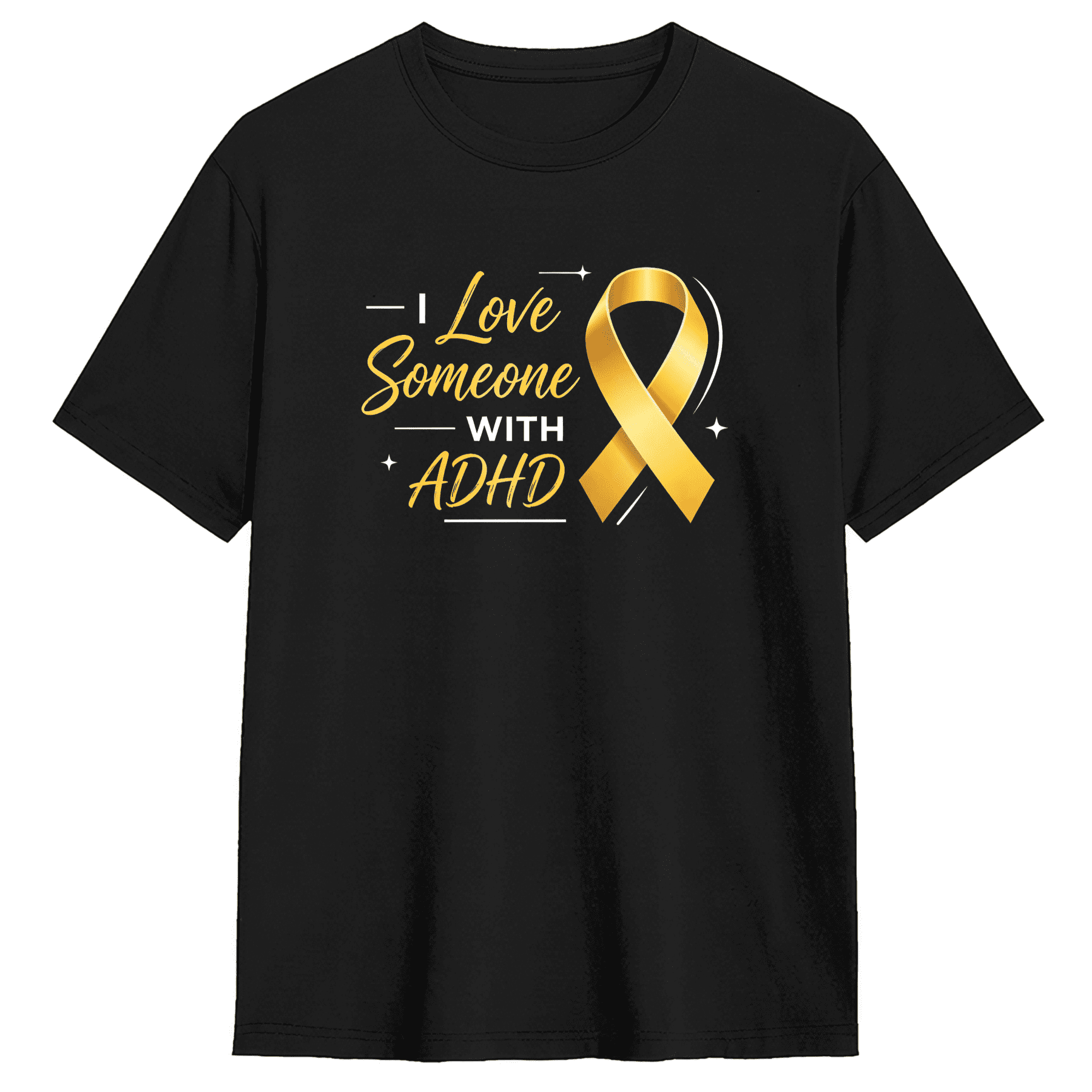 ADHD Awareness Love Quote Cool Graphic Tee for Men and Women, Humorous ...