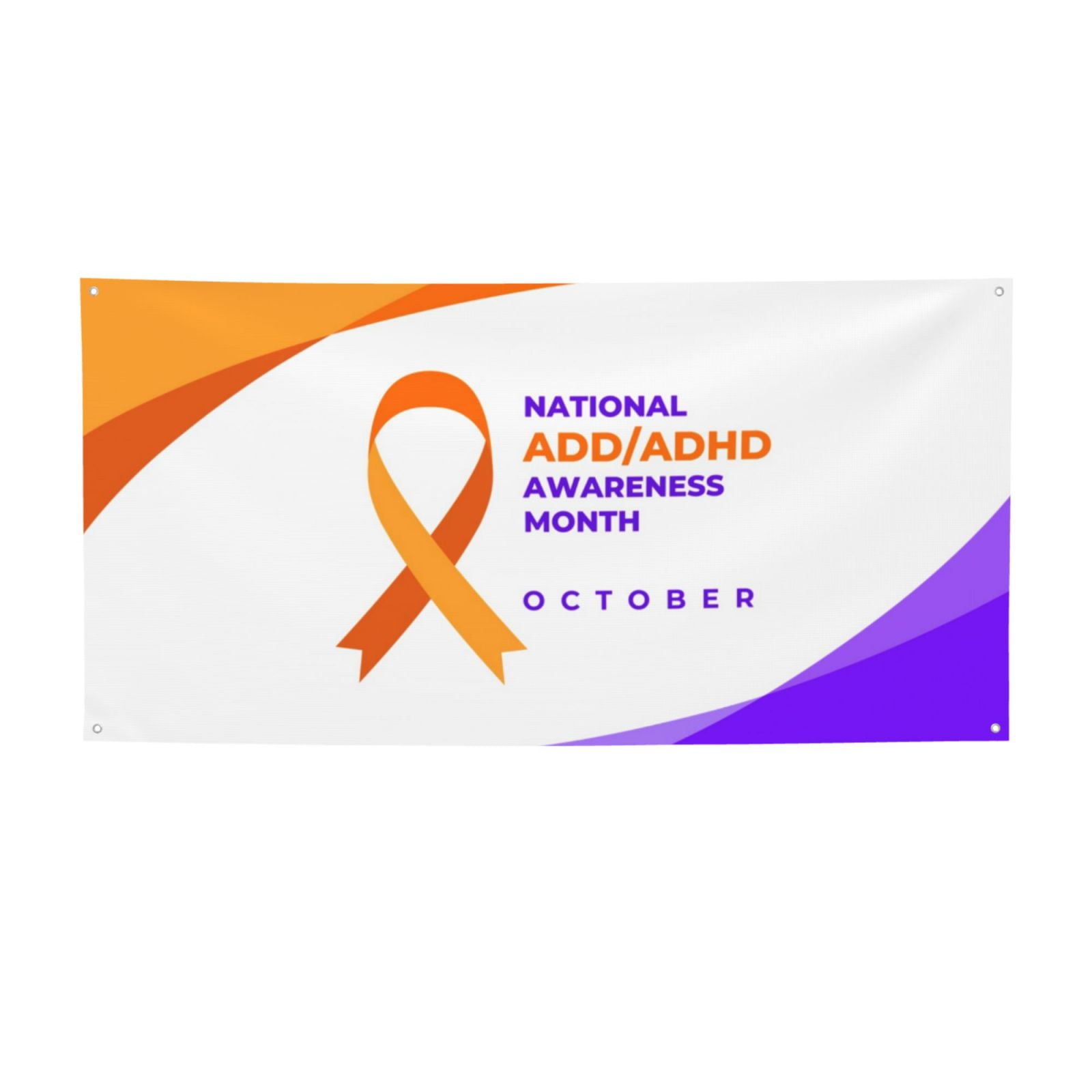 ADHD Awareness Month Banner Backdrop Large Banner Decorations Yard ...