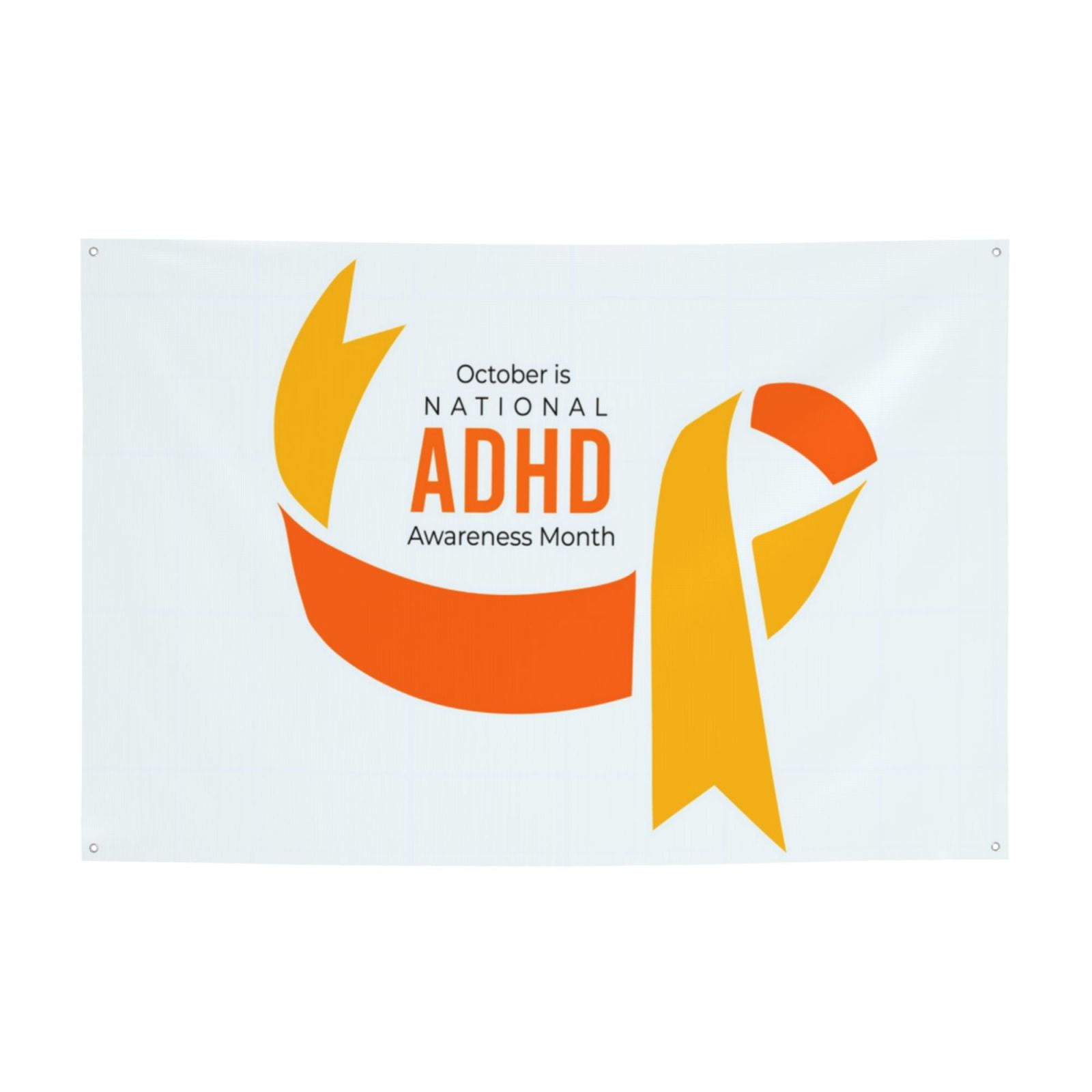 ADHD Awareness Month Banner Backdrop Porch Sign 47 x 71 Inches Holiday ...