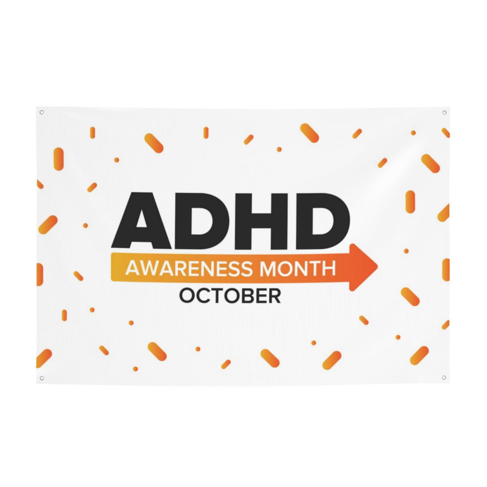 ADHD Awareness Month Banner Backdrop Porch Sign 47 x 71 Inches Holiday ...