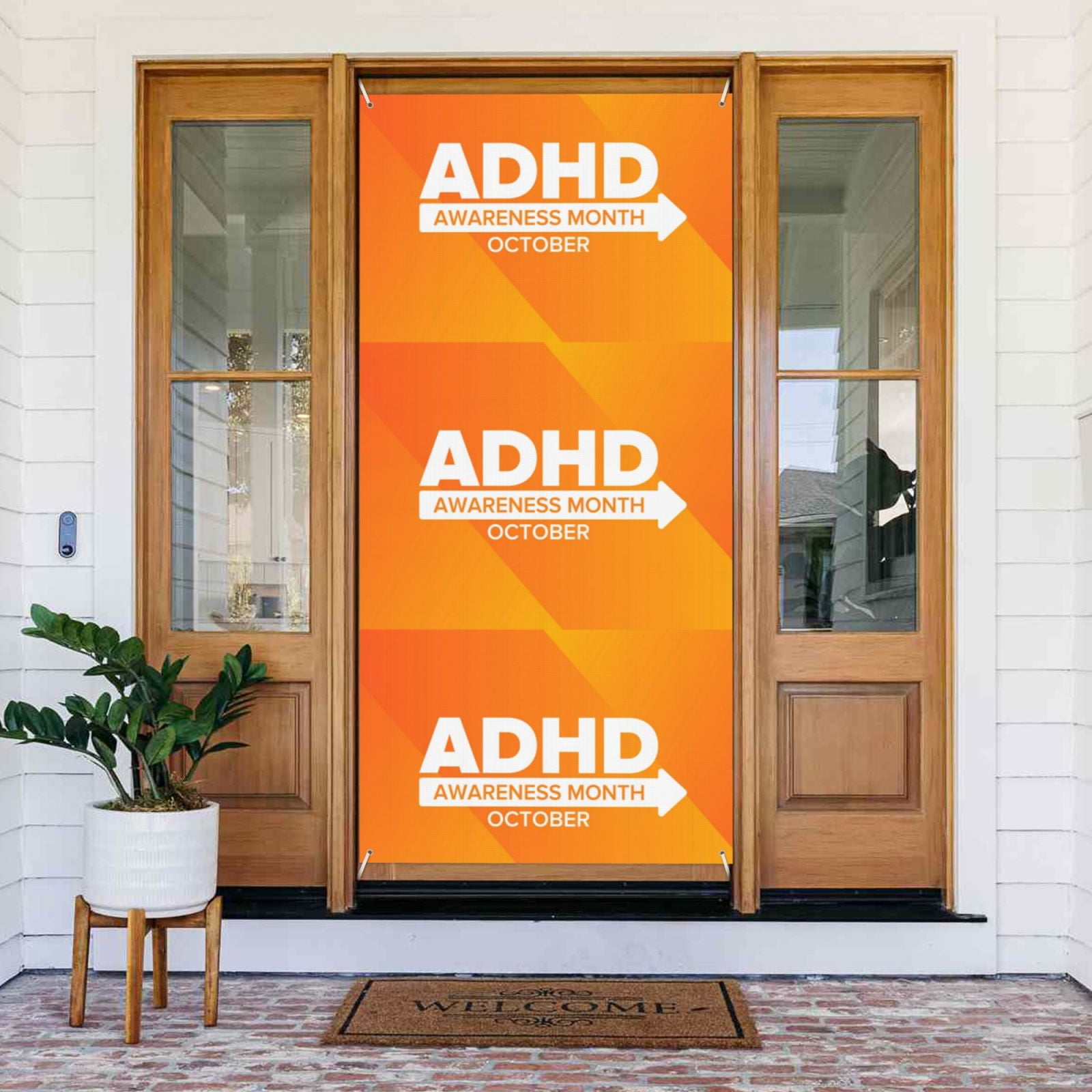 ADHD Awareness Month Door Cover Decoration Backdrop Banner Flag ...