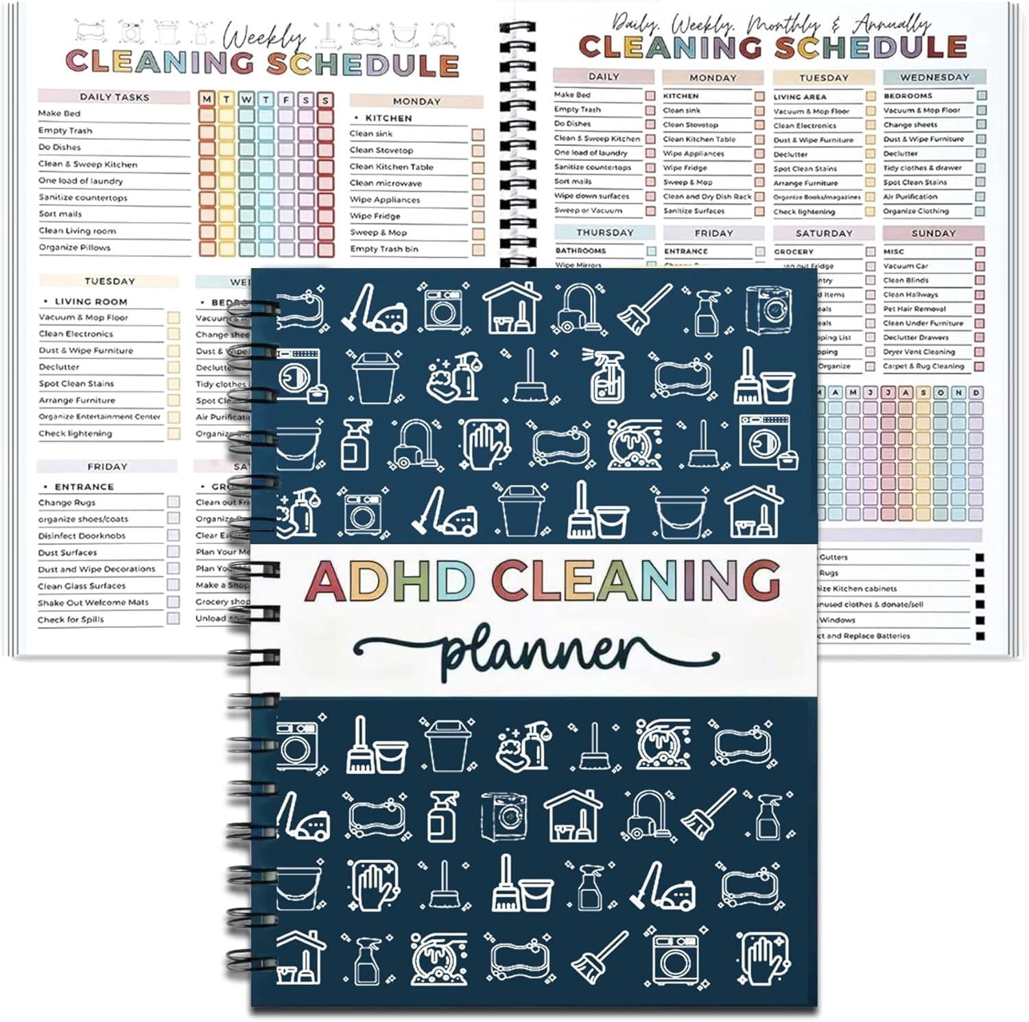 ADHD Cleaning Planner for Adults, adhd Cleaning Schedule & Checklist ...