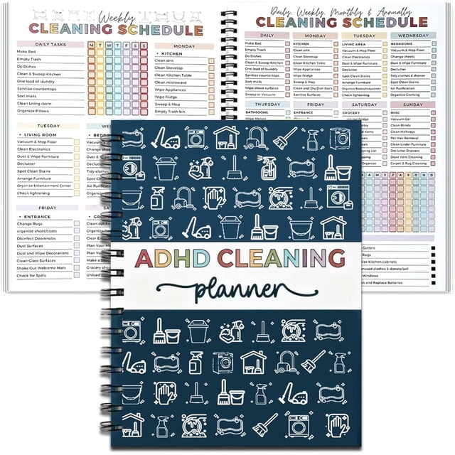 ADHD Cleaning Planner for Adults, adhd Cleaning Schedule & Checklist ...