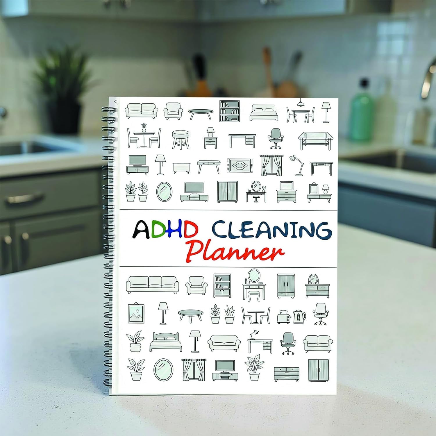 ADHD Cleaning Planner, Daily Weekly Monthly Household Cleaning Schedule ...