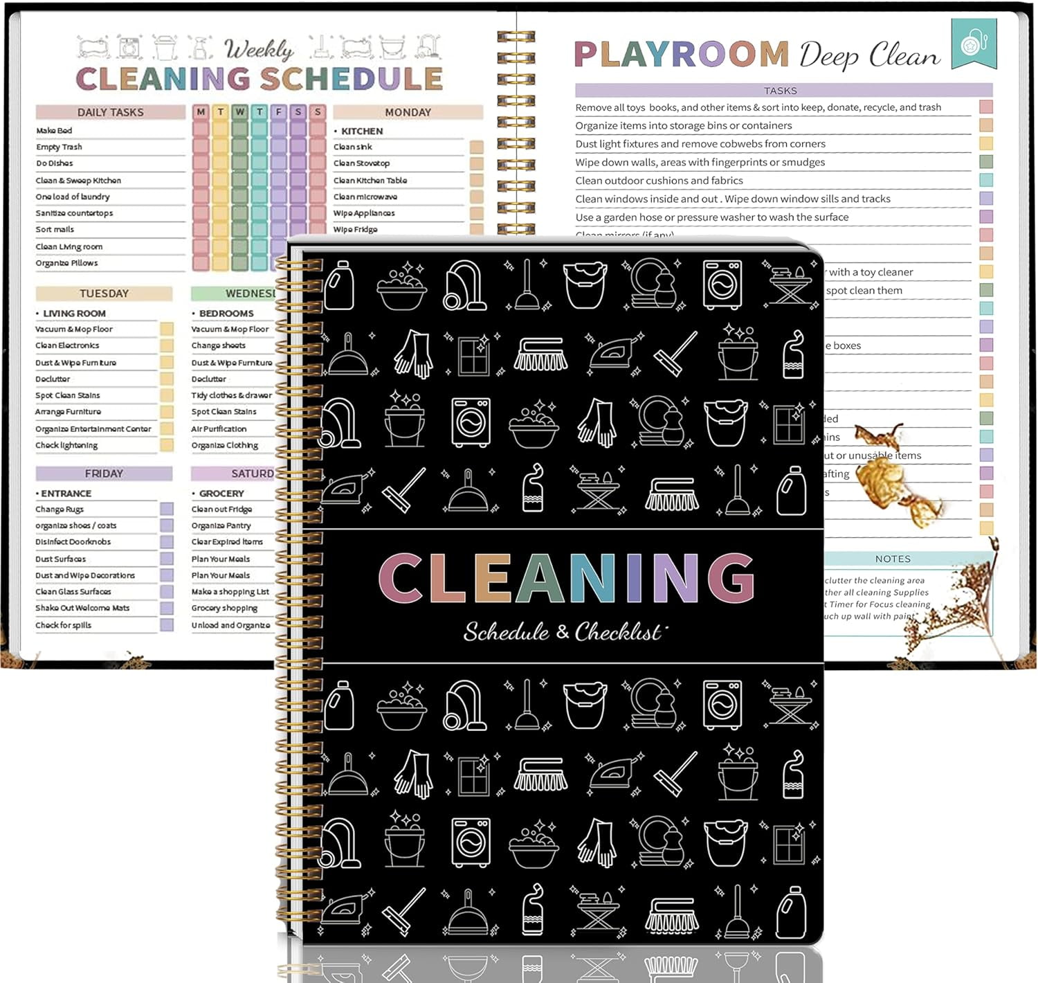 ADHD Cleaning Planner for Neurodivergent Adults – Daily Weekly Monthly ...