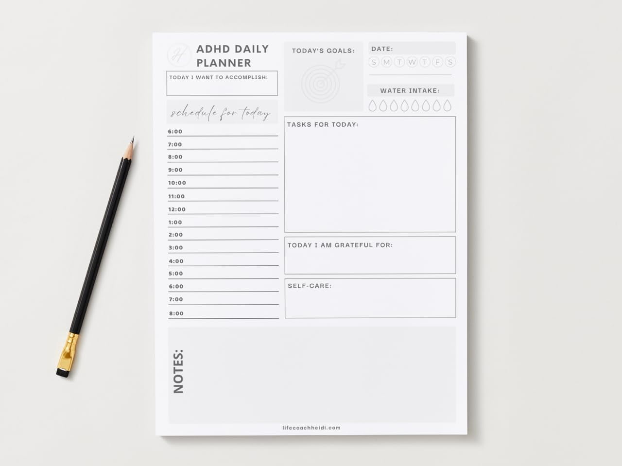 ADHD Daily Planner: A Daily Planner for Neurodivergent Brains! Daily To ...