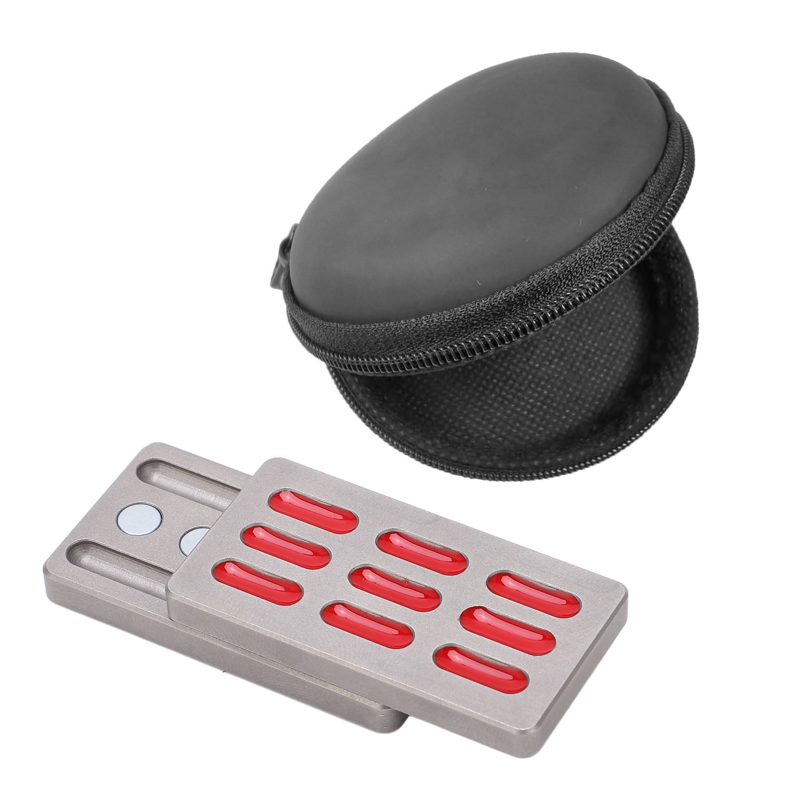 ADHD Push Slider Toy, Portable Stainless Steel Engraved Stress Relief ...