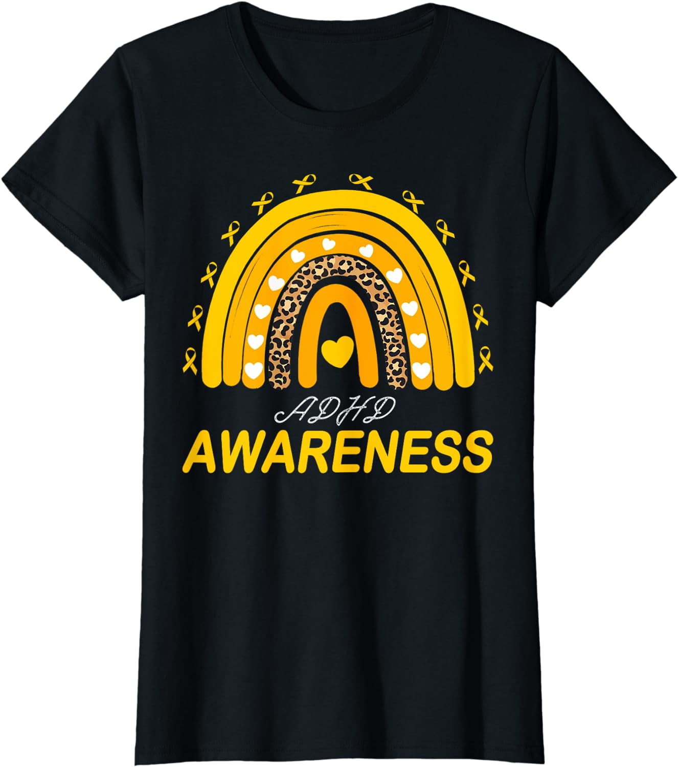ADHD Rainbow Leopard ADHD Awareness Neurodiversity T-Shirt - Walmart.com