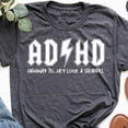 ADHD Shirts Mental Health TShirt Funny Saying Graphic Tees ADHD ...