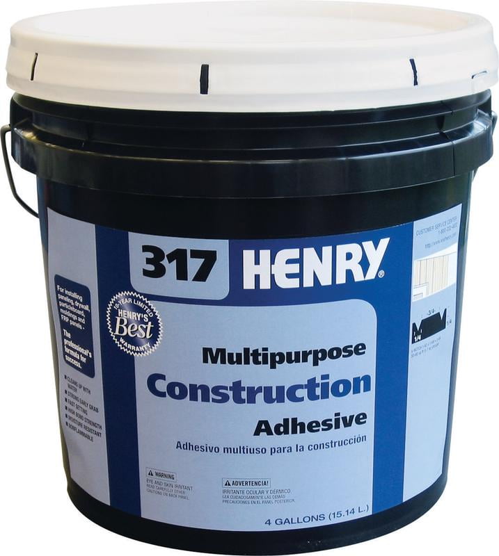 Henry 12039 Multi-Purpose Construction Adhesive, 4 Gallon - Walmart.com