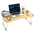 ADHINO Foldable Lap Desks for Laptop, 23.6-inch Portable Bed Tray Table ...