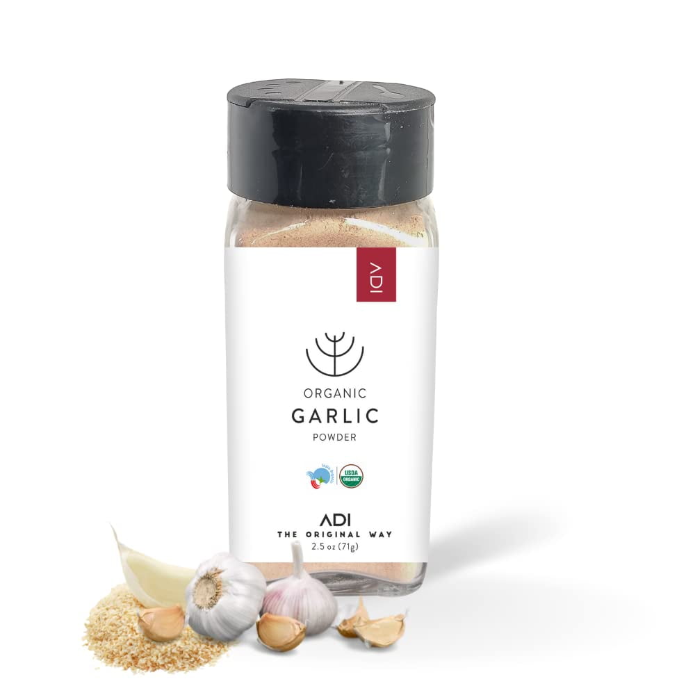ADI 2.5oz Organic Garlic TSF6 Powder USDA Certified, Culinary Grade ...