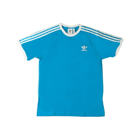 Adidas Short Sleeve Ribbed Crewneck Embroidered Solid Print Cotton T ...