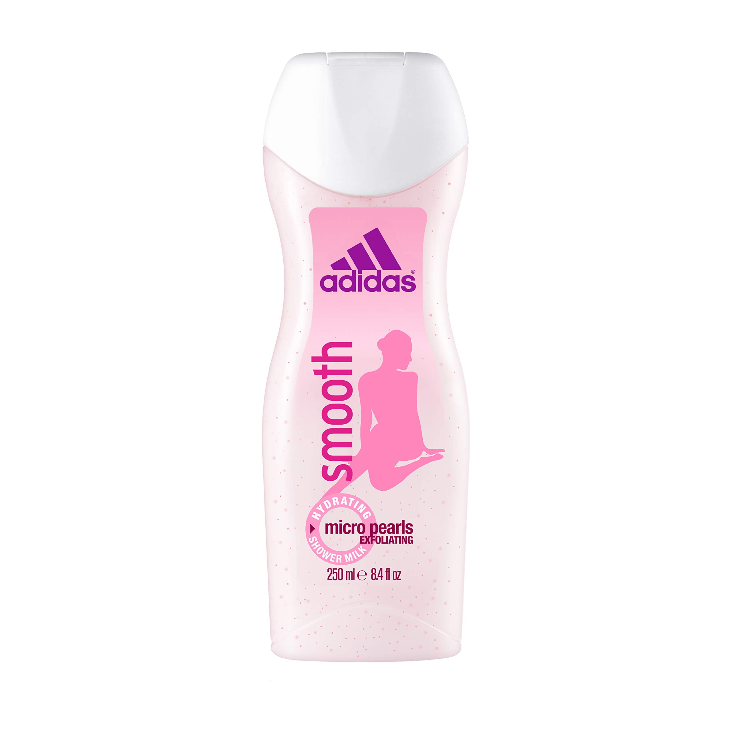 Adidas for Women Smooth Shower Milk 250mL Micro Pearls Exfoliating ...