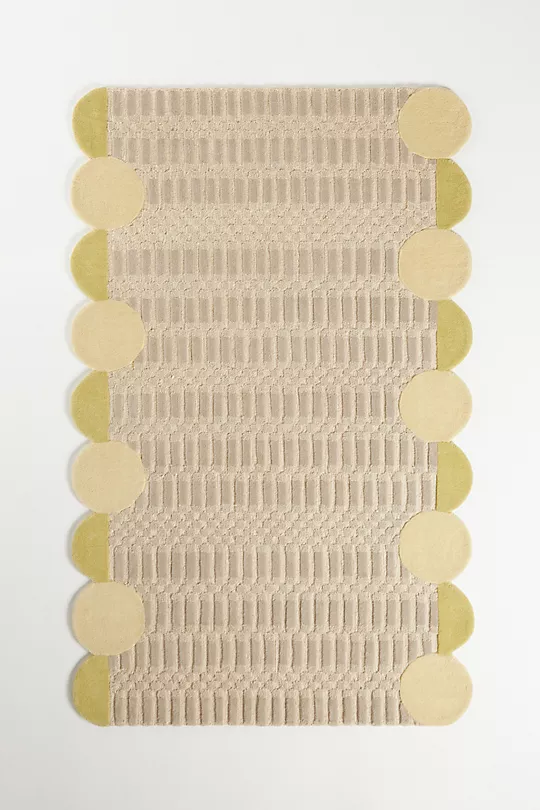 ADIL RUGS Avani Hand-Tufted Wool Area Rugs For Living Room, Dining Room And Bedroom (Lemon ...