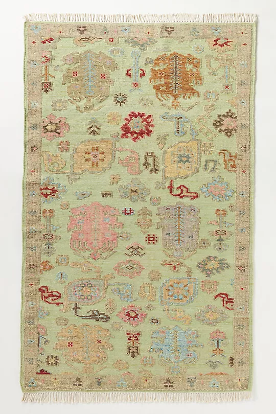 ADIL RUGS Felicity Hand-Knotted Wool Rug For Living Room, Dining Room ...