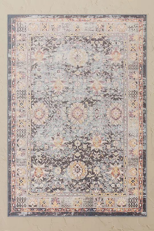 ADIL RUGS Hand Tufted 100% Polypropylene Flores Gita Classic Persian ...