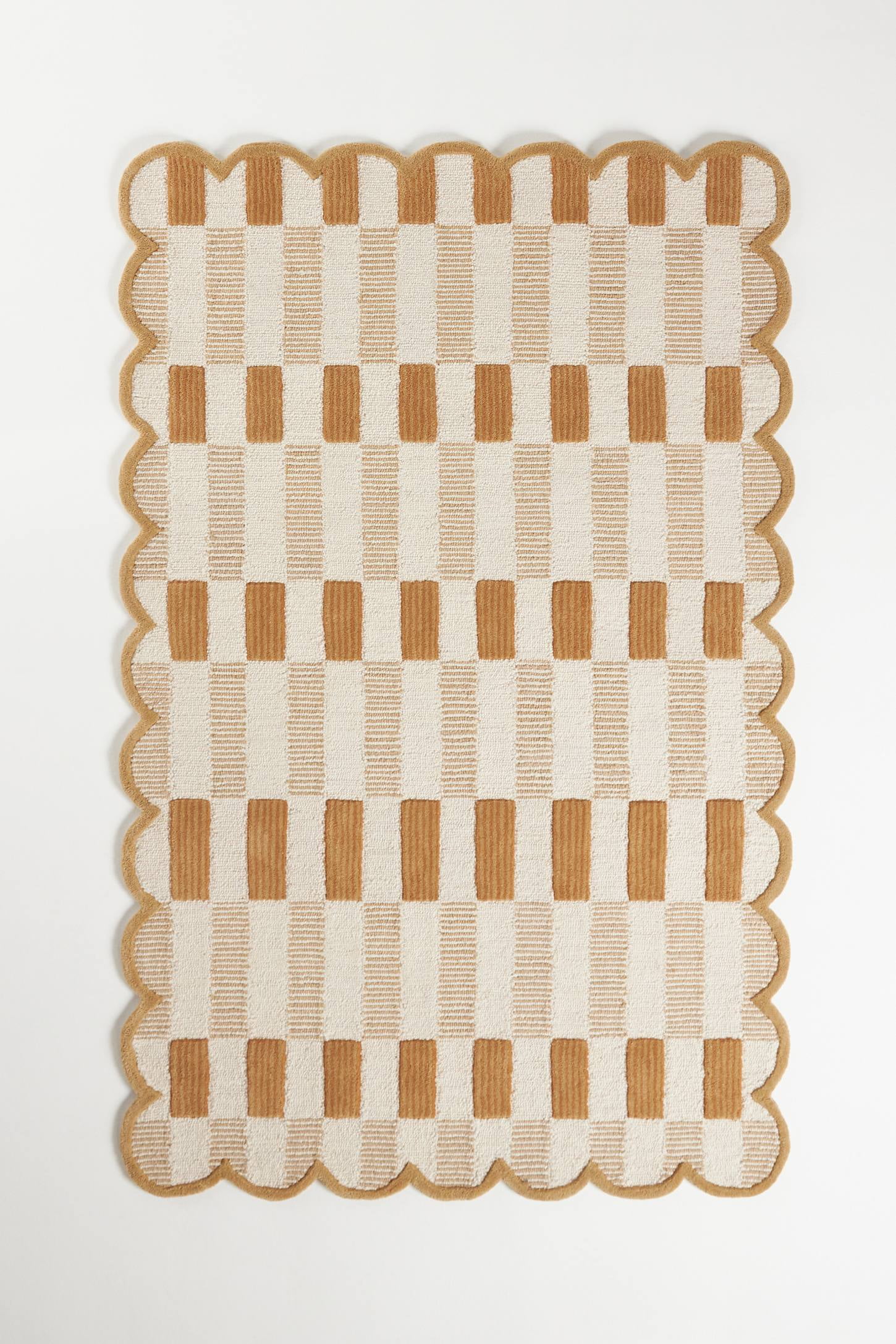 ADIL RUGS Matilda Goad & Co. Tufted Plaid Rug (Natural, - Walmart.com