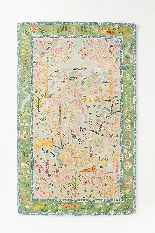 ADIL RUGS Tales Menagerie Hand Tufted Wool-Viscose Blend Area Rugs For ...