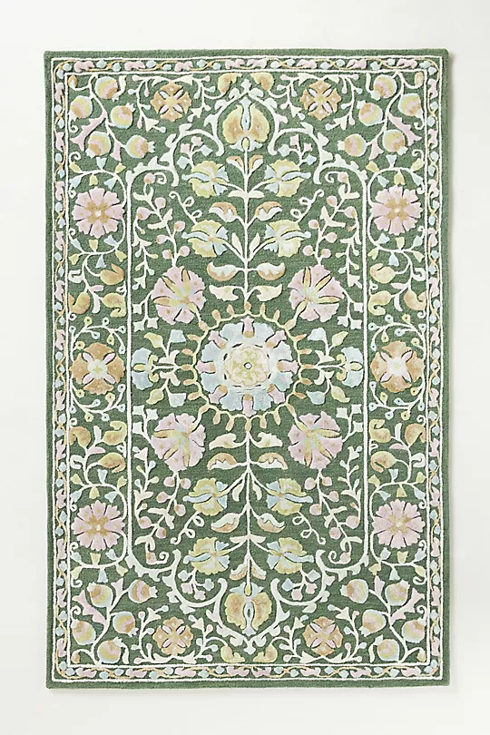 ADIL RUGS Tali Hand-Tufted Viscose Wool Rug For Living Room, Dining ...
