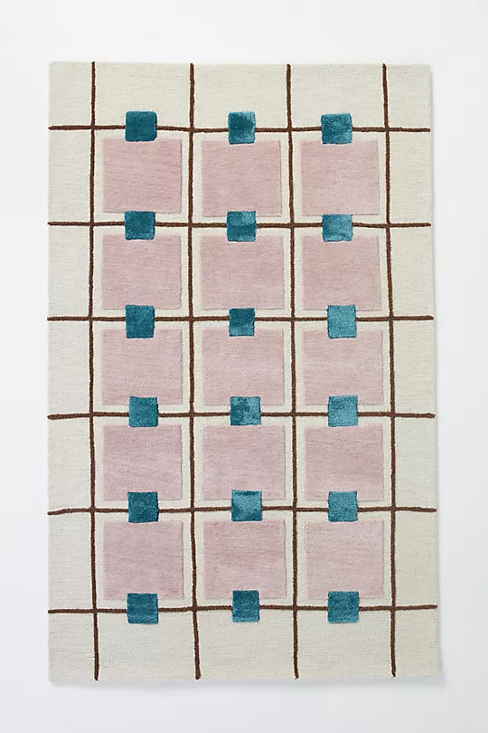 ADIL RUGS Wool, Viscose Geometric Pattern Hand-Tufted Greer Area Rugs ...