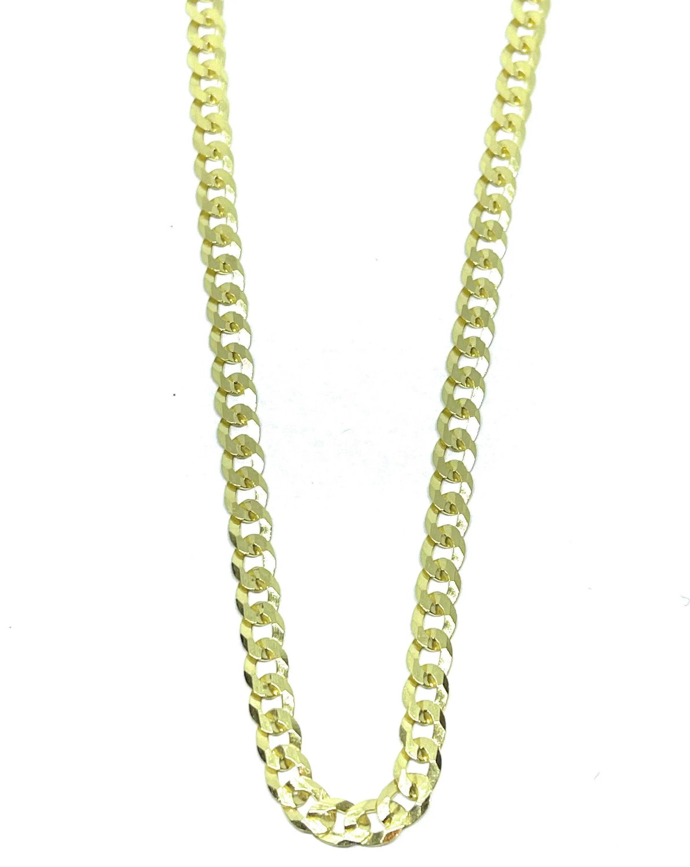 ADIRFINE 925 Solid Sterling Silver 6mm Curb Cuban Link Chain - Walmart.com