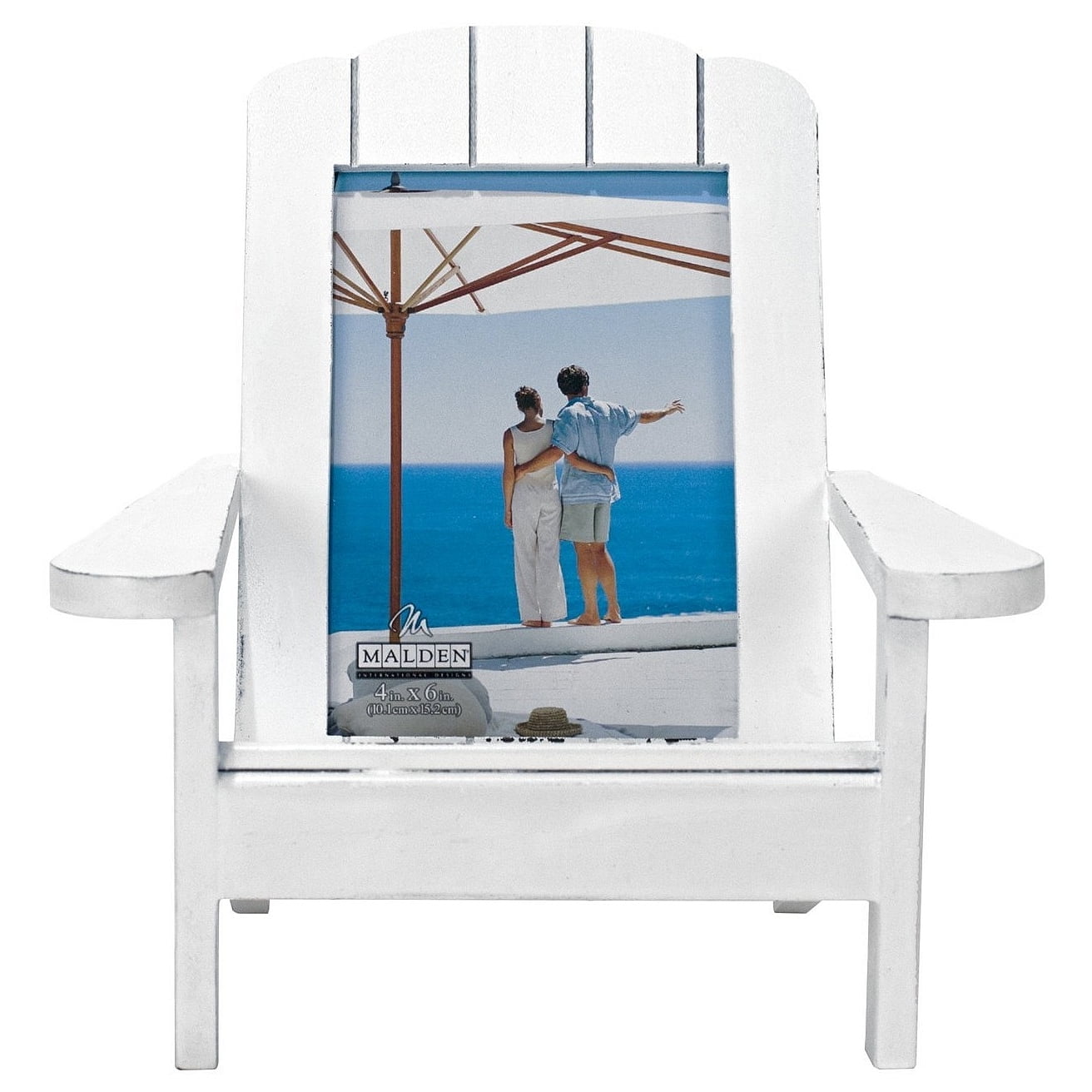ADIRONDACK CHAIR White 4x6 frame in natural wood by Malden - 4x6 ...