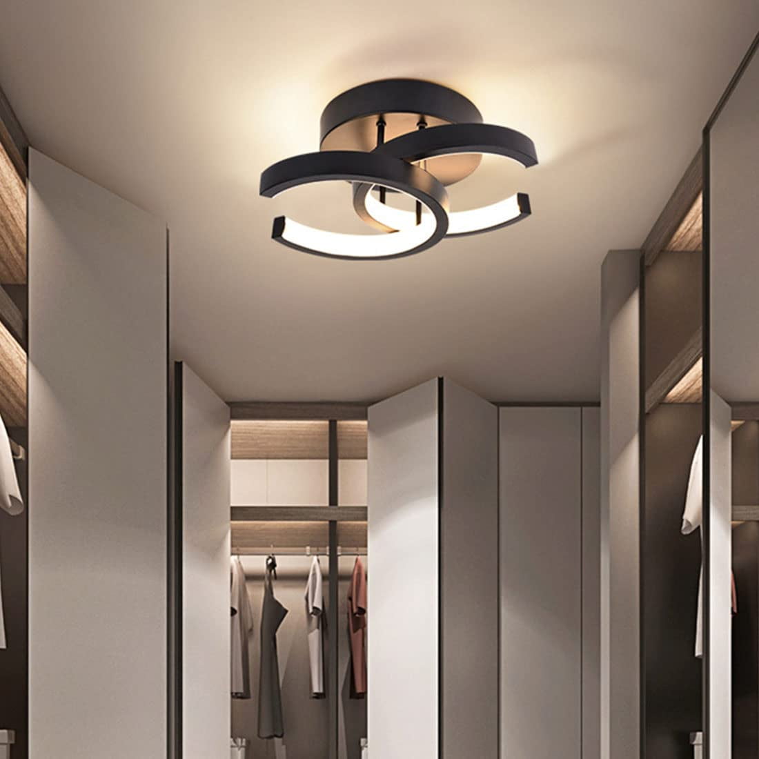 ADISUN LED Ceiling Light 3 Color Lights Modern Ceiling Lamp Lighting ...