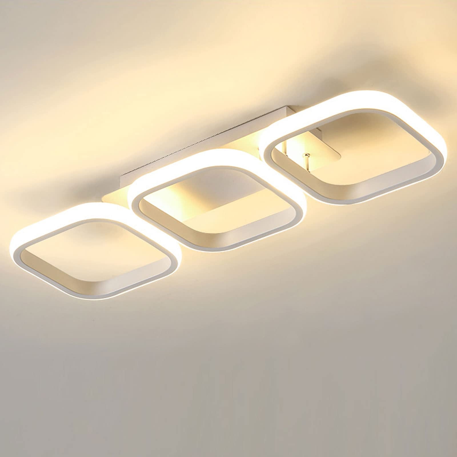 ADISUN LED Flush Mount Ceiling Light Modern Square Lighting Fixture ...