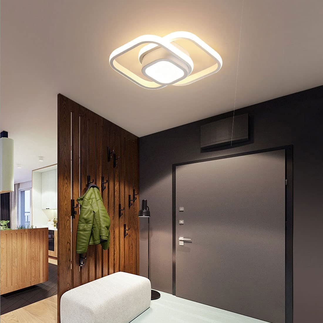 ADISUN Led Ceiling Light Square Modern Flush Mount Ceiling Lighting ...