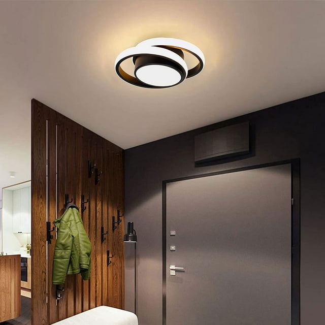 ADISUN LED Ceiling Light, 2 Rings Flush Mount, Round Lamp (Warm White ...