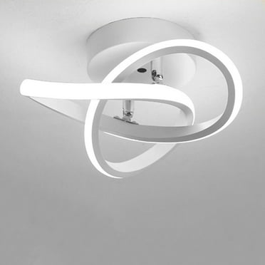 ADISUN LED Ceiling Light, Modern Flush Mount, Aluminum Acrylic, Warm ...